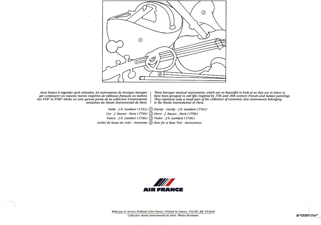 François MITTERRAND 1991 | Menus Concorde